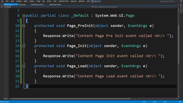 Loading Sequence of Master Page, Contents Page and User Control in ASP.NET Loading Sequence of Master Page, Contents Page and User Control in ASP.NET